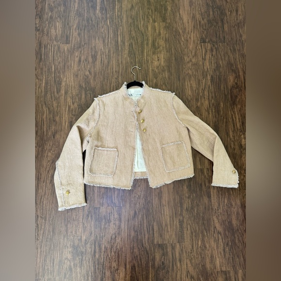 Zara | Jackets & Coats | Zara Short 0 Lenin Jacket Inzw Collection ...
